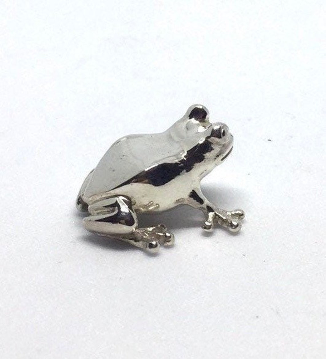 Frog in Sterling Silver Miniature Frog Ornament Hand Crafted | Etsy
