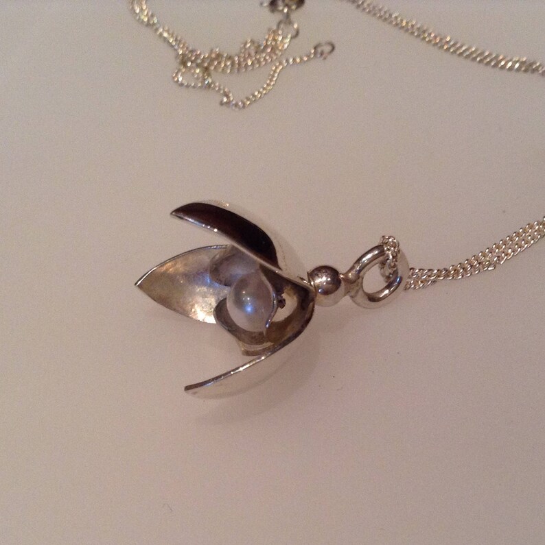 Silver Snowdrop Necklace Snowdrop Pendant Flower Jewellery - Etsy UK