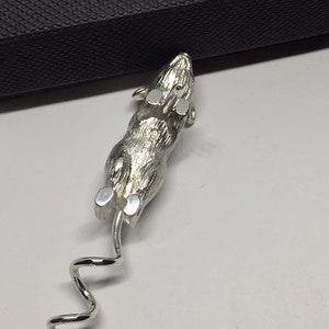 Silver Cheese Mouse, Hallmarked Solid Sterling Silver Cheese Mouse ...