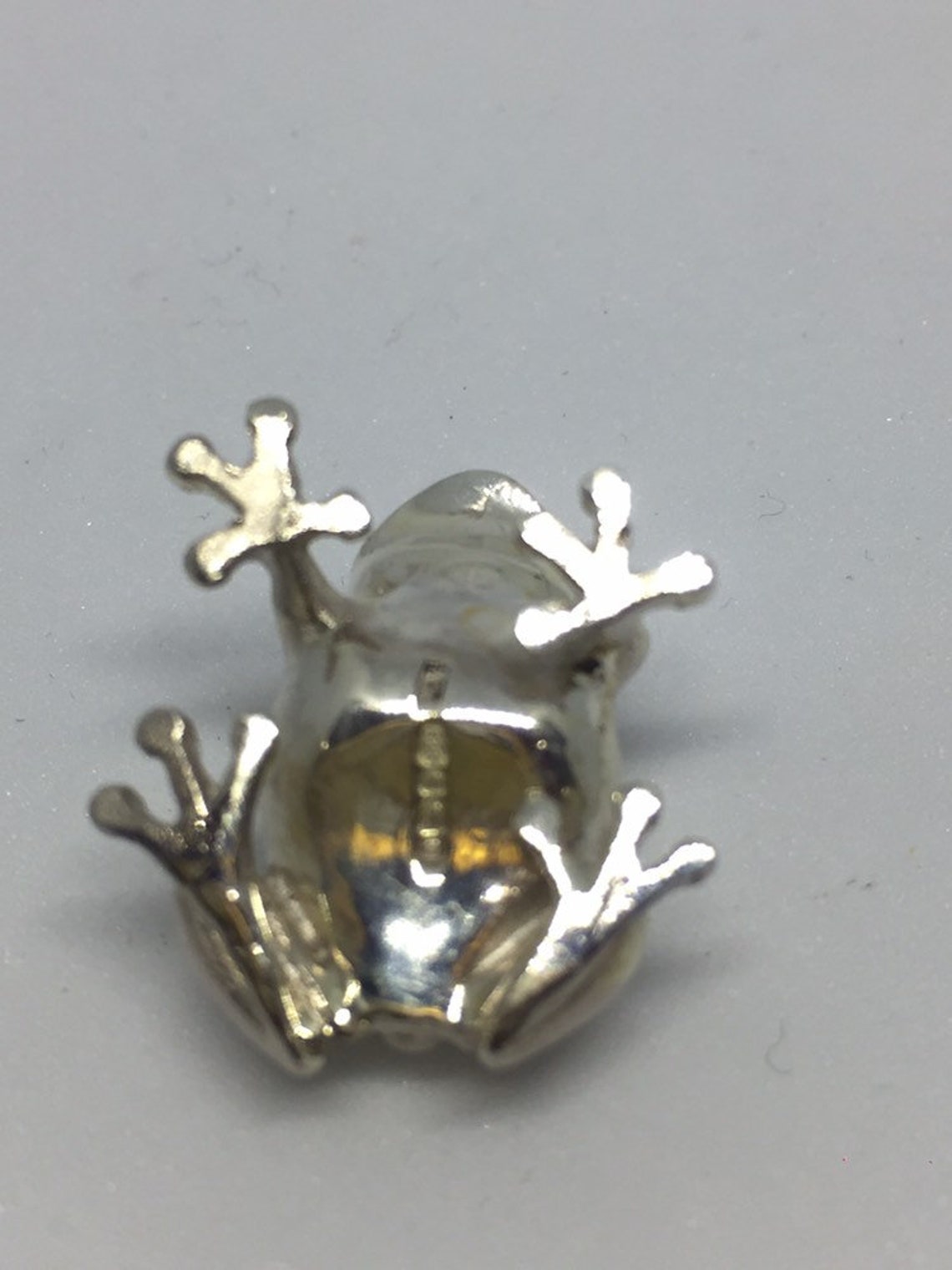 Frog in Sterling Silver Miniature Frog Ornament Hand Crafted | Etsy