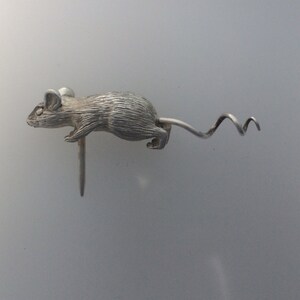 Silver Cheese Mouse, Hallmarked Solid Sterling Silver Cheese Mouse ...