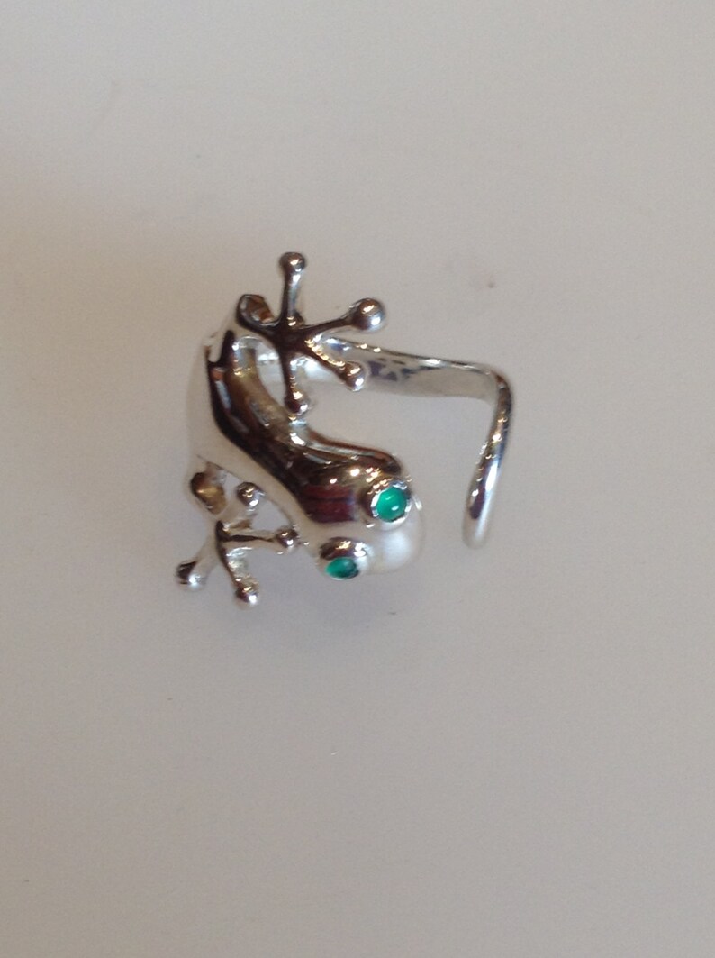 Silver Lizard Ring Gecko Ring Reptile Ring Men's Solid - Etsy