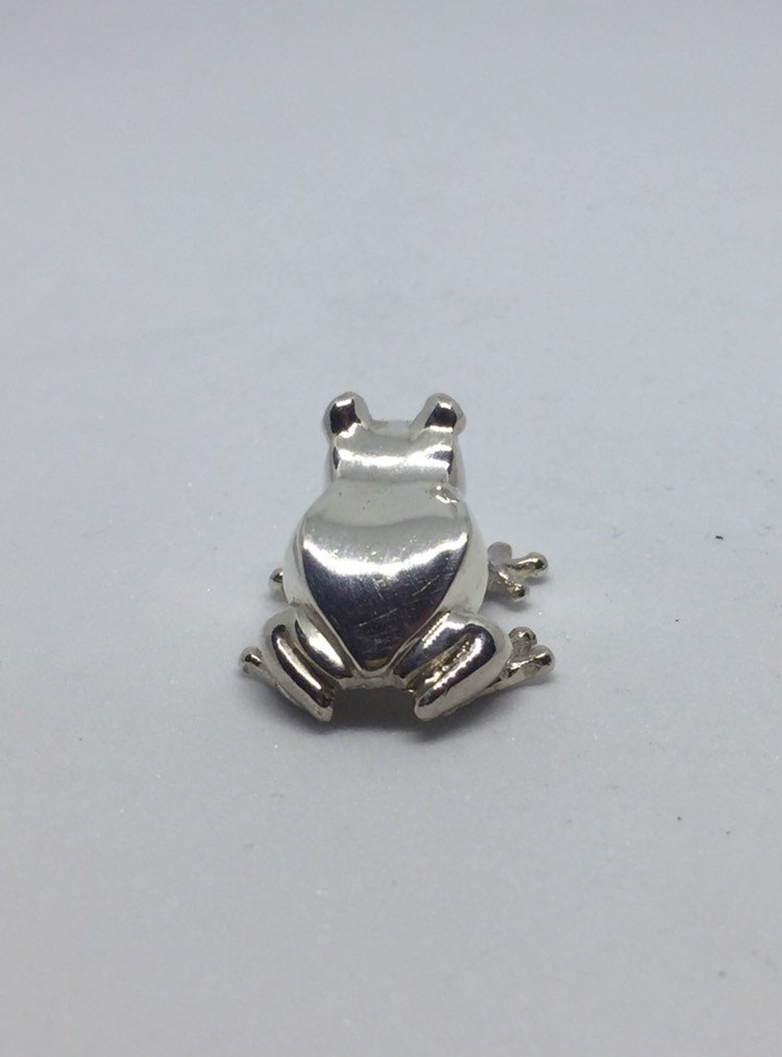 Frog in Sterling Silver Miniature Frog Ornament Hand Crafted - Etsy