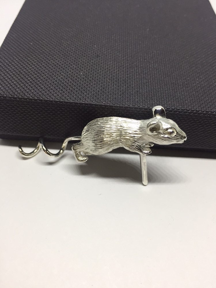 Silver Cheese Mouse Hallmarked Solid Sterling Silver Cheese | Etsy