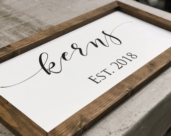 Established sign | Etsy