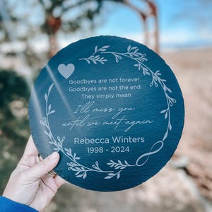 Personalized Slate Memorial Stone: Engraved Garden Plaque - Etsy