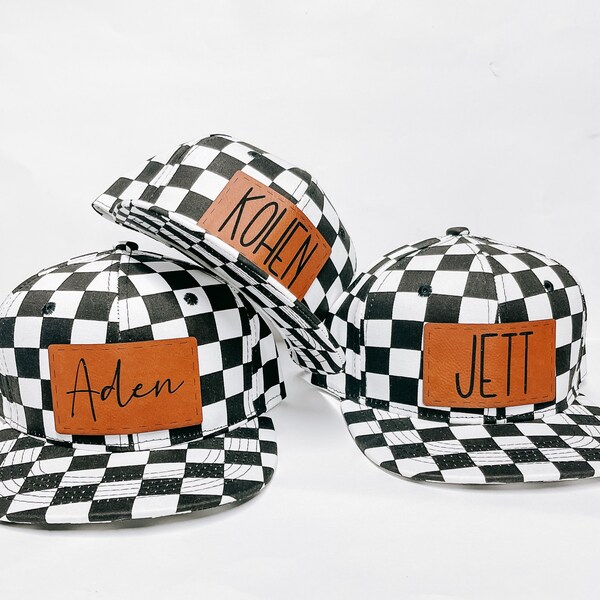 Checkered Hat - Etsy