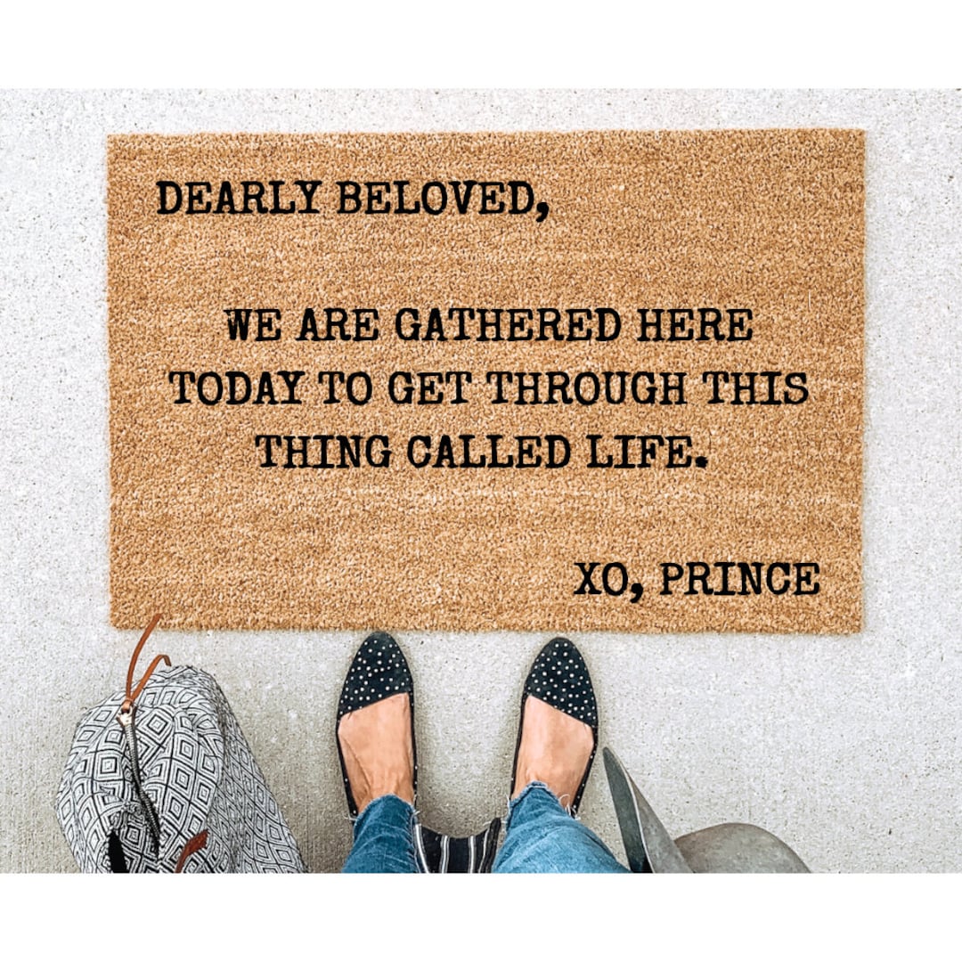 Prince Doormat, Prince Fan Gift, Dearly Beloved, Prince Lover ...