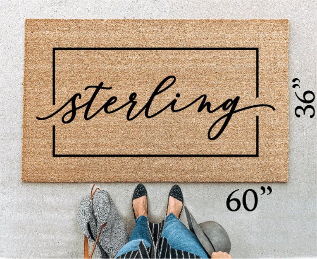 X-LARGE Double Door Doormat, Customized Coir Doormat, Extra Long ...