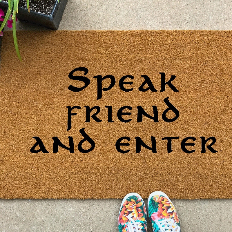 Speak Friend and Enter - Etsy