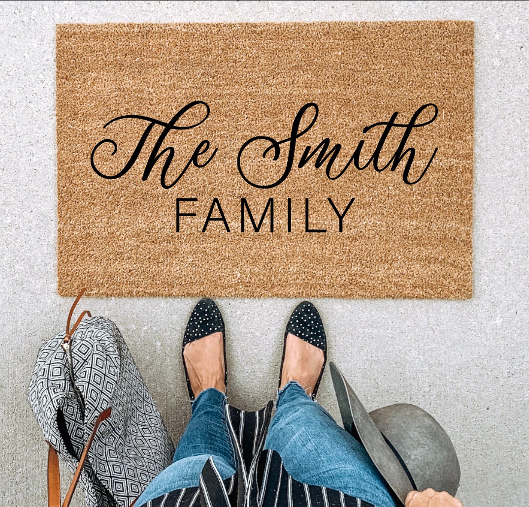Welcome Mat Custom Doormat Housewarming Gift Wedding Gift Gift for ...