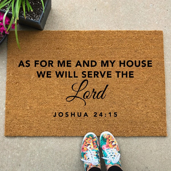 Christian Personalized Door Mat - Etsy