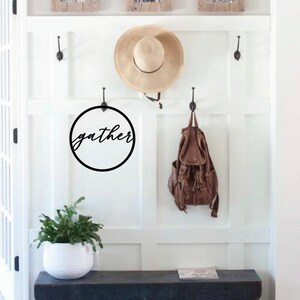 Wood Gather Sign, Farmhouse Style Sign, Fixer Upper Style Sign, Gather ...