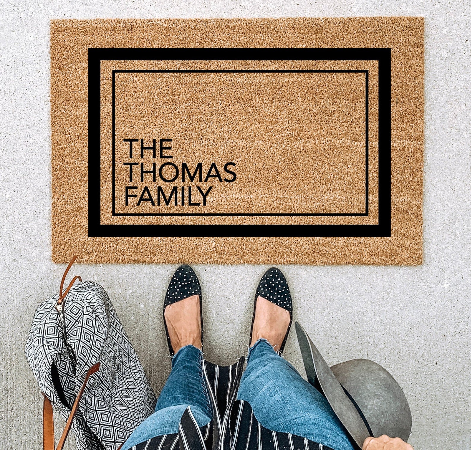 Welcome Mat, Custom Doormat, Housewarming Gift, Wedding Gift, Gift for ...