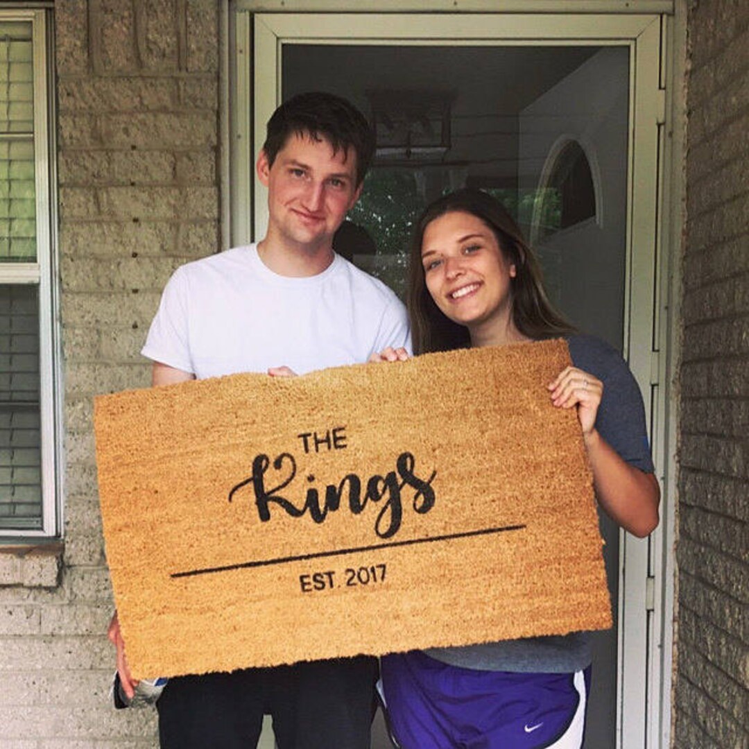 Large Welcome Mat - Housewarming Gift - Closing Gift - Custom Doormat ...