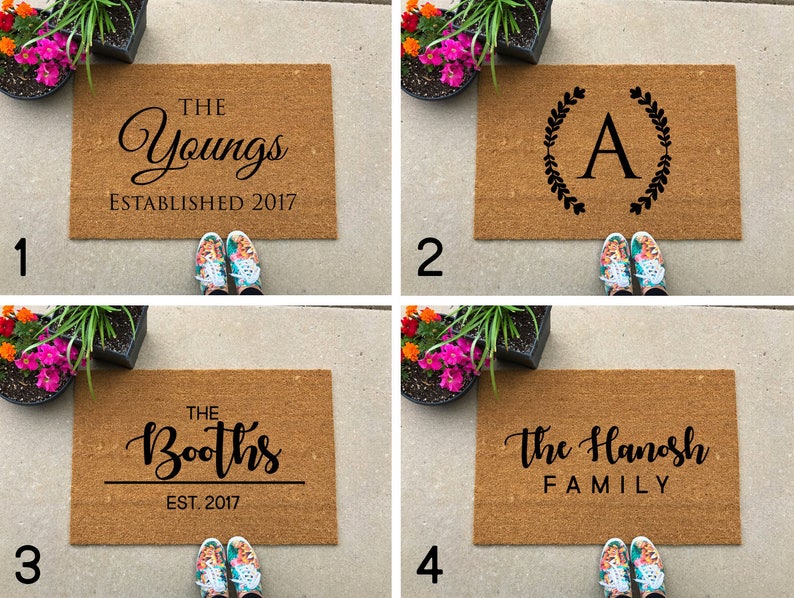Custom Welcome Mat Personalize Door Mat Custom Doormat | Etsy