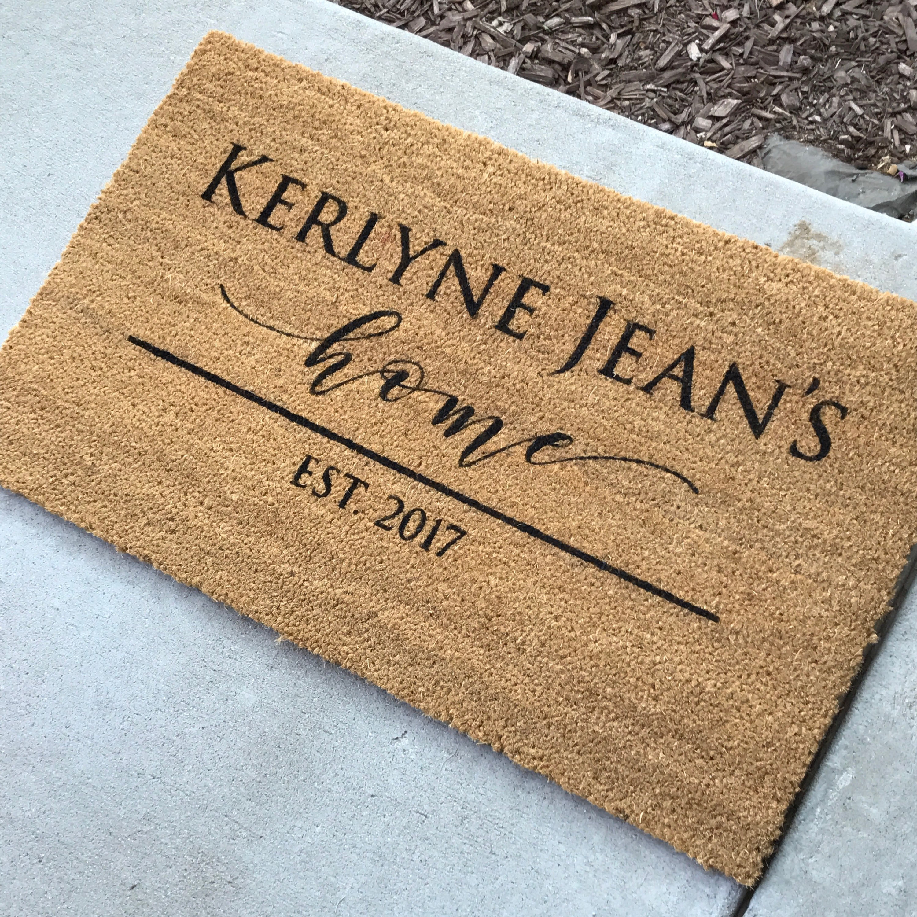 Welcome Mat Custom Doormat Customized Doormat Custom | Etsy