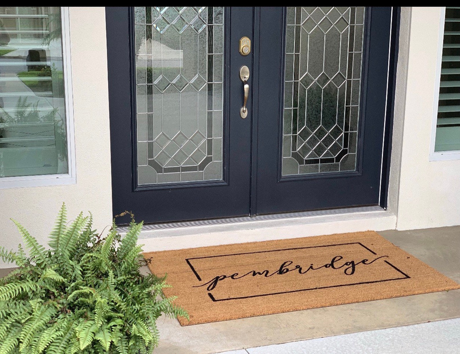 X-LARGE Double Door Doormat, Customized Coir Doormat, Extra Long ...