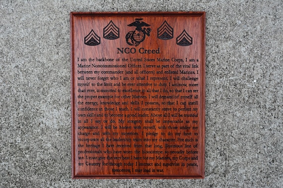 Usmc Nco Creed Print