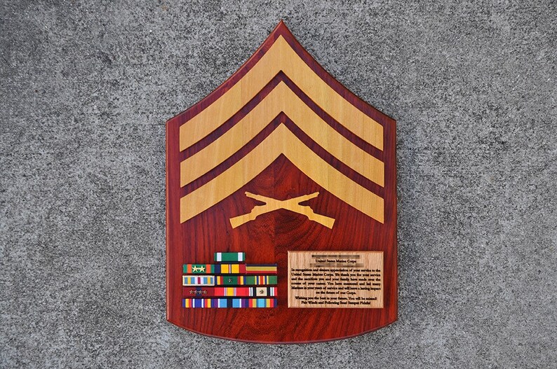 Marine Corps Going Away Plaque Dress Blues | Etsy