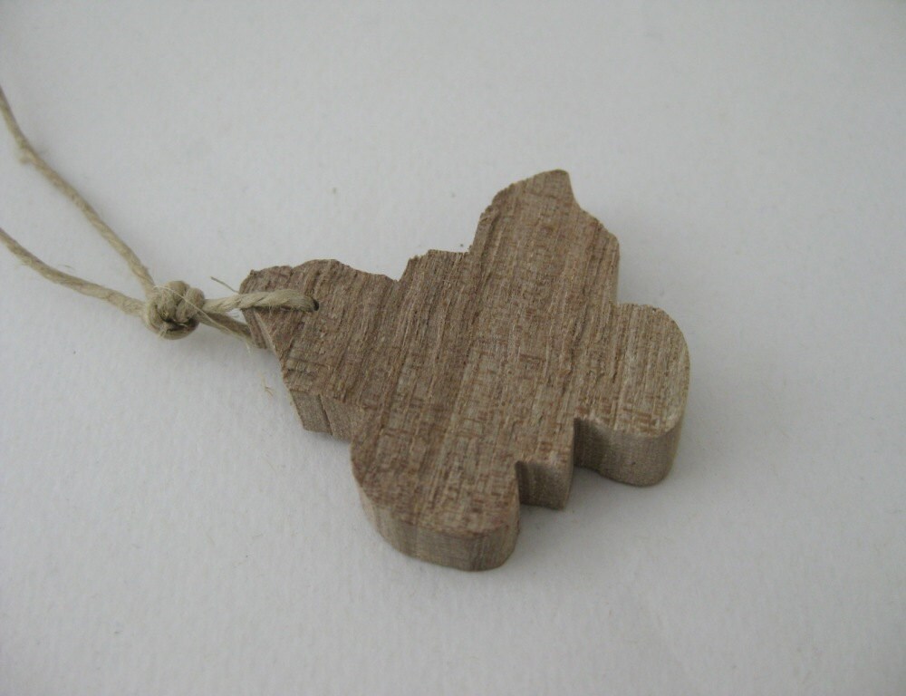 1 Set of 5 Wooden Butterfly Ornaments / Rustic Natural and - Etsy