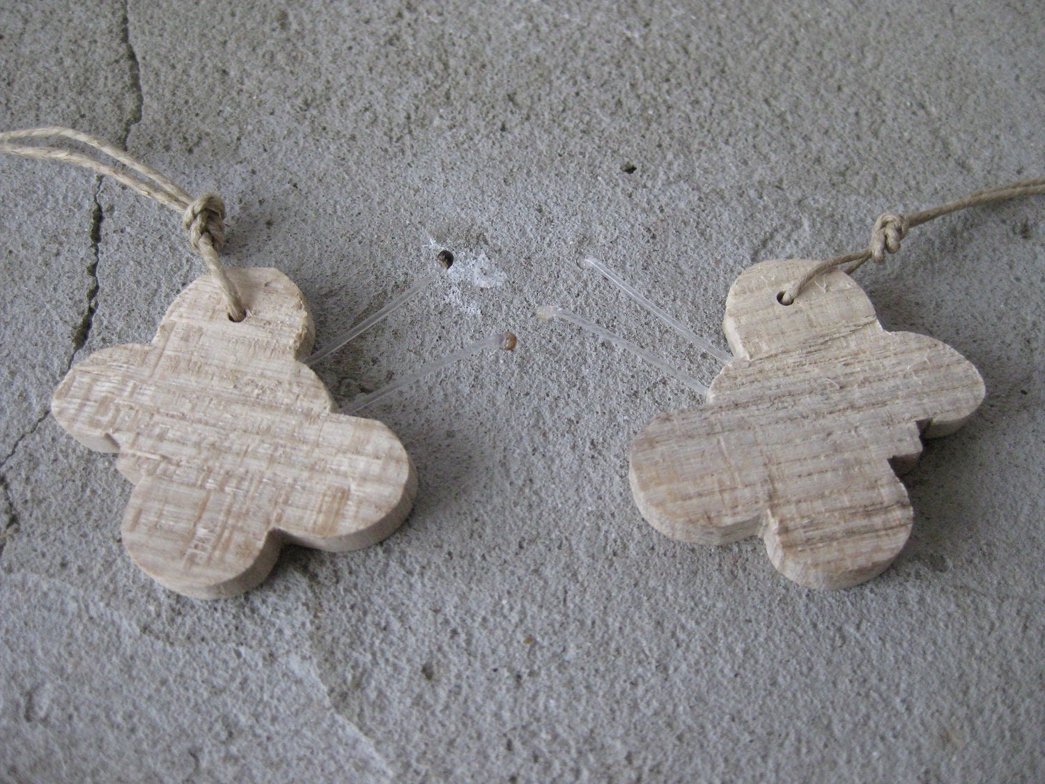 1 Set of 5 Wooden Butterfly Ornaments / Rustic Ornaments / - Etsy