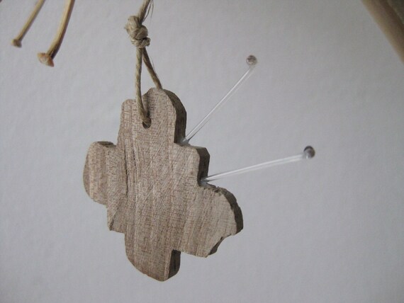 1 Set of 5 Wooden Butterfly Ornaments Rustic Ornaments | Etsy