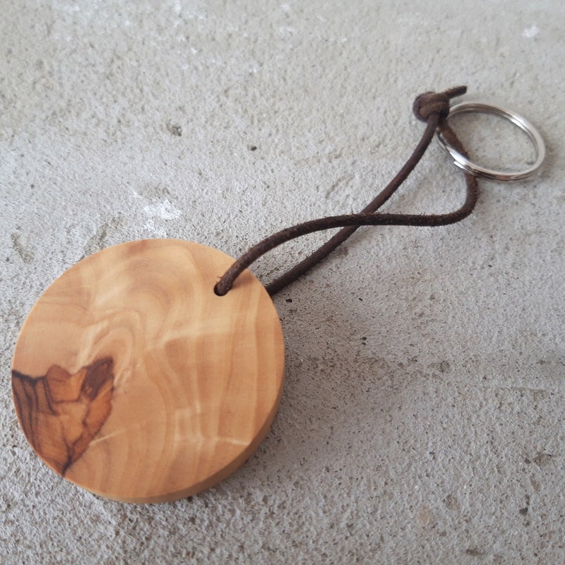 Wooden Keychain - Etsy