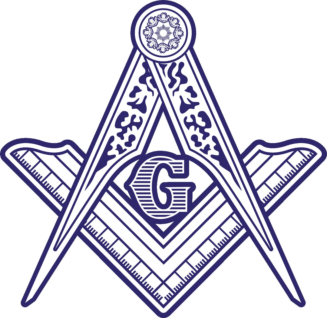 Masonic SVG, Mason Square & Compass, Freemason Lodge Emblem for Cricut ...
