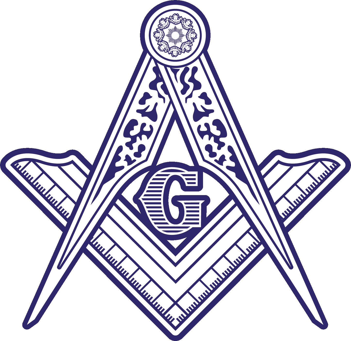 Masonic SVG, Mason Square & Compass, Freemason Lodge Emblem for Cricut ...