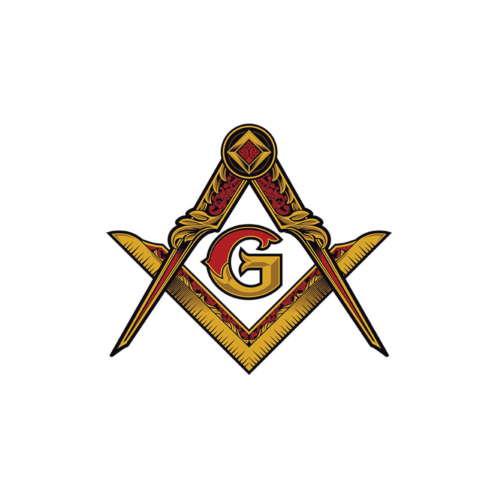 Mason Logo - Freemason Logo - Square and Compass - PHA Logo - Masonic ...