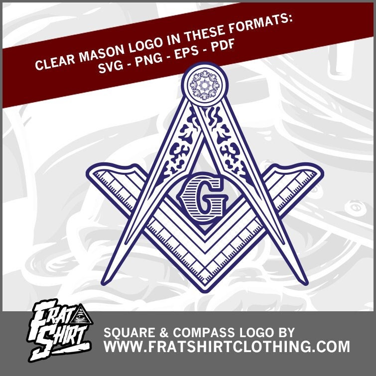 Drawing & Illustration Digital mason square & compass Shriner Freemason ...