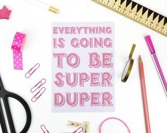 Pink postcards | Etsy