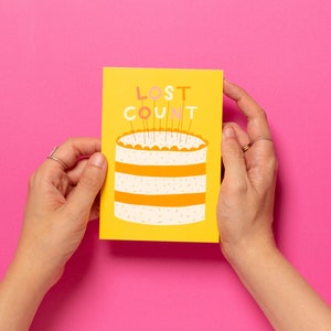 Lost Count Greeting Card Funny Birthday | Etsy
