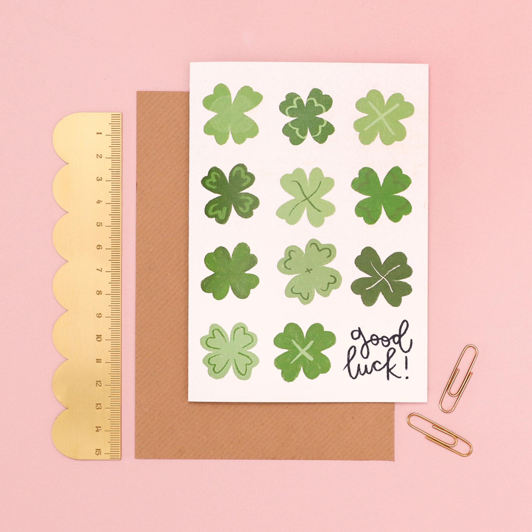 Good Luck Card - Exams / Driving Test / New Job - Greeting Card - Etsy