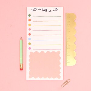 To Do List Lists on Lists Magnetic Notepad Stationery - Etsy