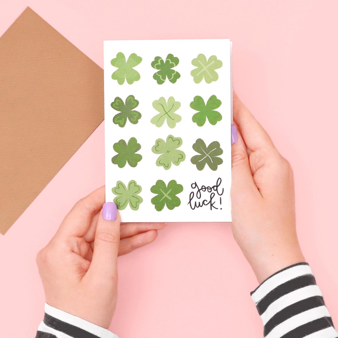 Good Luck Card - Exams / Driving Test / New Job - Greeting Card - Etsy