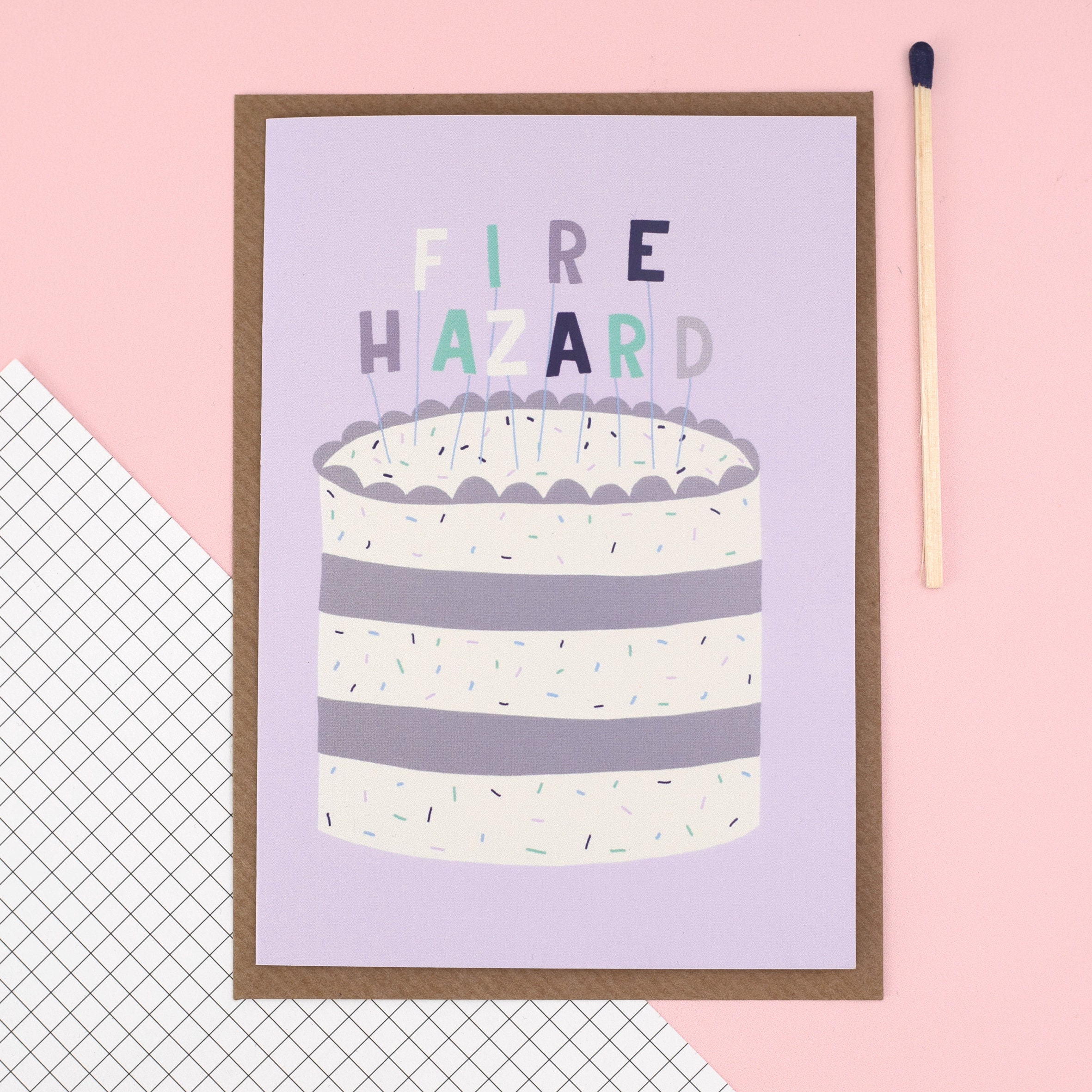 Fire Hazard - Happy Birthday - Funny Greeting Card - Etsy