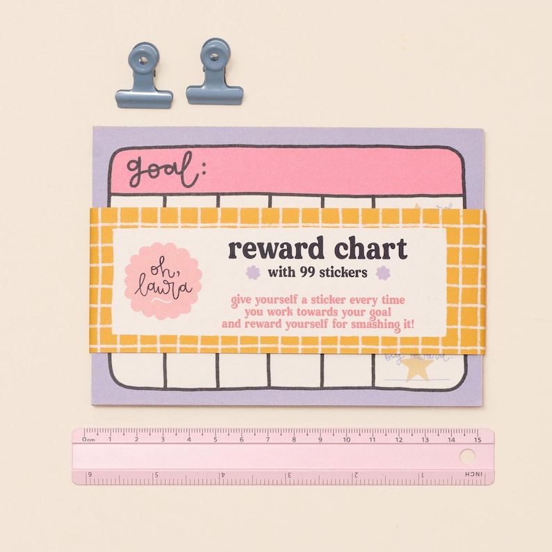 A6 Reward Chart With Sticker Sheets - Etsy