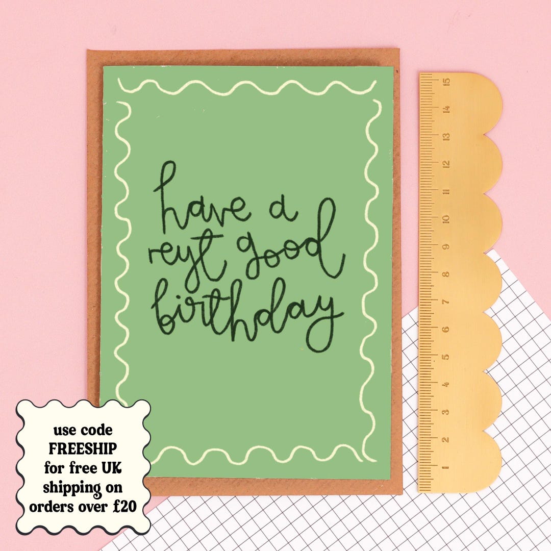 Have a Reyt Good Birthday - Greeting Card - Sheffield / Yorkshire - Etsy UK