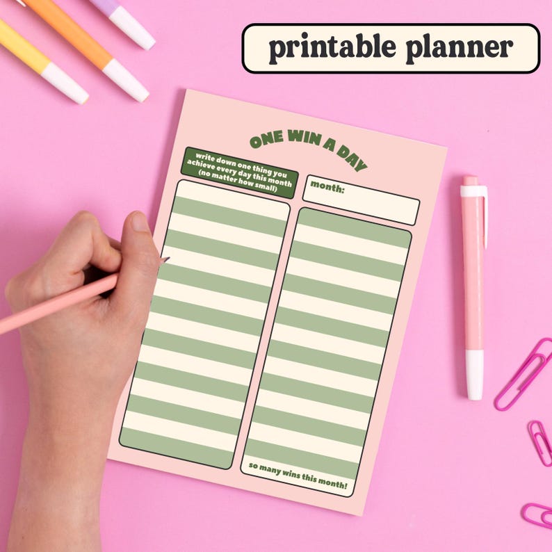 Printable Planner Pages Bundle: Daily, Weekly, Monthly (digital ...