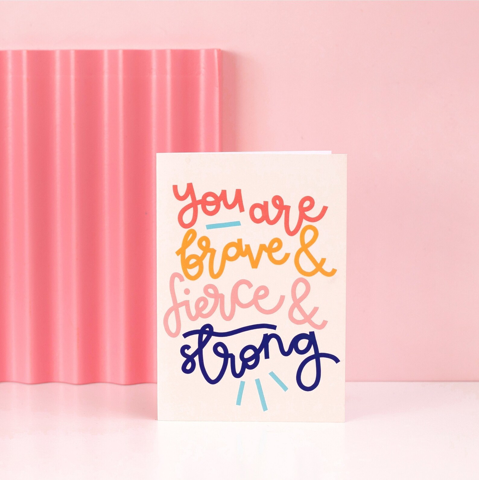 You Are Brave and Fierce and Strong Greeting Card - Etsy UK