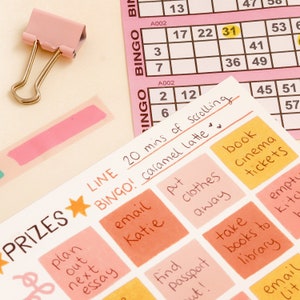 To Do List Bingo - Game Notepad - Square - Fun Organisation Tool - Etsy