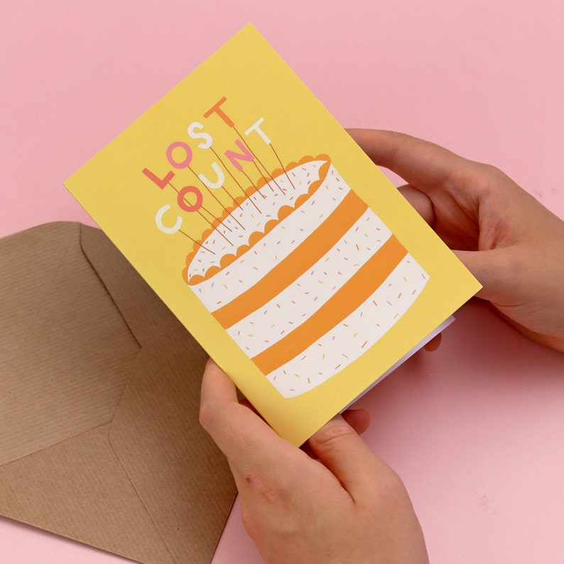 Lost Count - Greeting Card - Funny Birthday - Etsy
