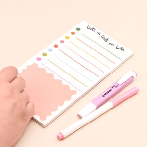 To Do List Lists on Lists Magnetic Notepad Stationery - Etsy