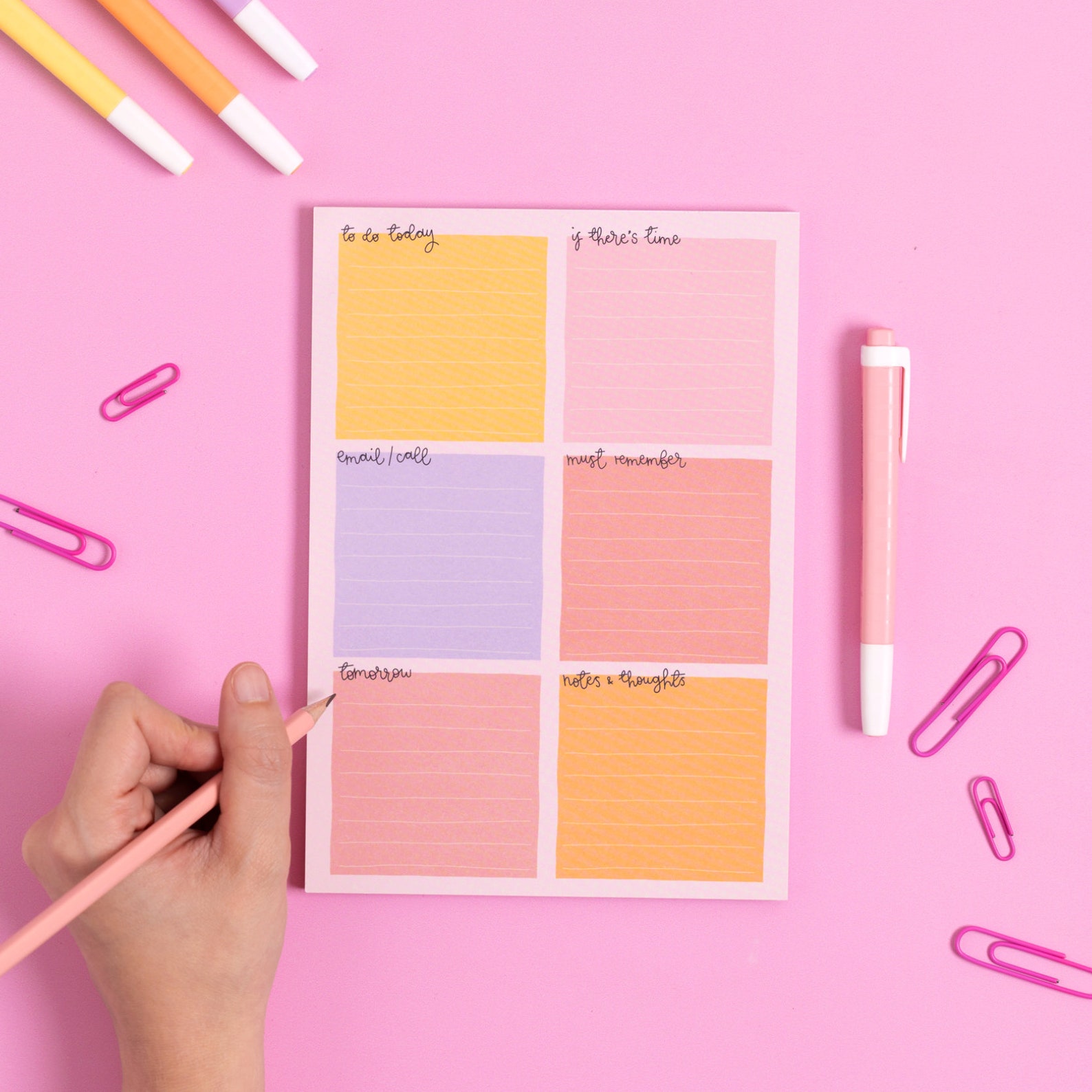 A5 Notepad Candy Daily Planner - Etsy UK