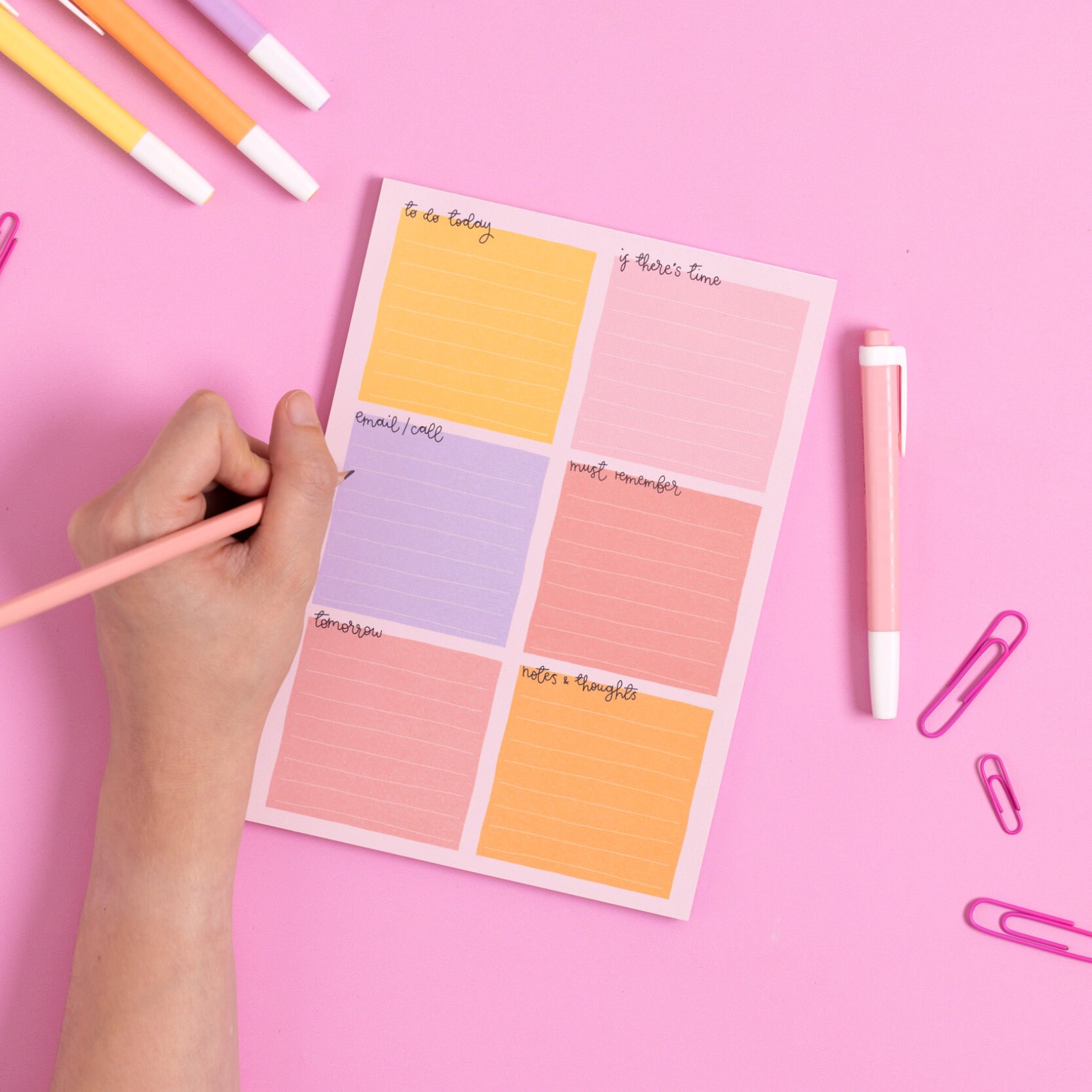 A5 Notepad Candy Daily Planner - Etsy UK