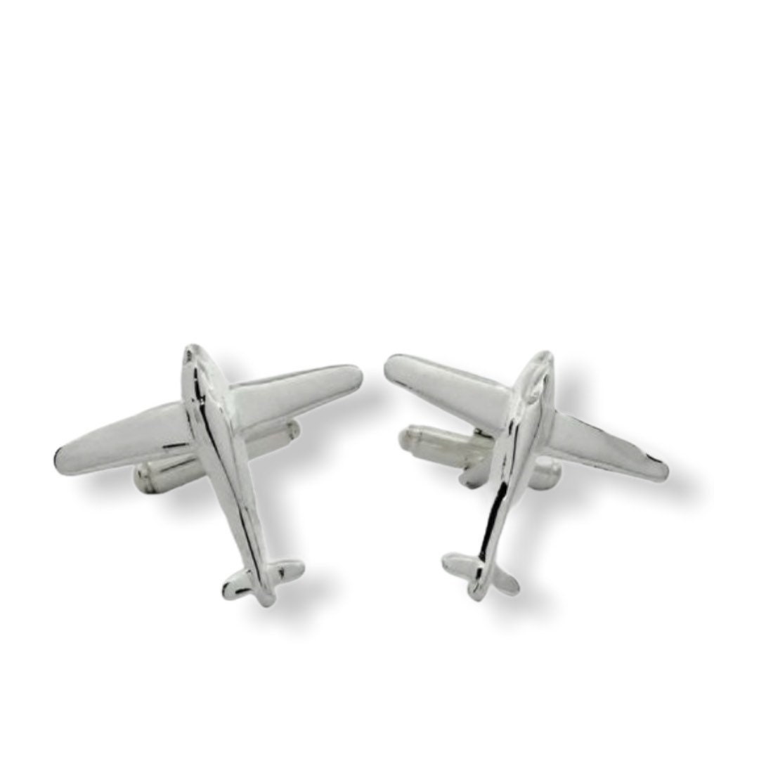 Aeroplane Plane Cufflinks in Sterling Silver UK Made Hallmarked - Etsy ...