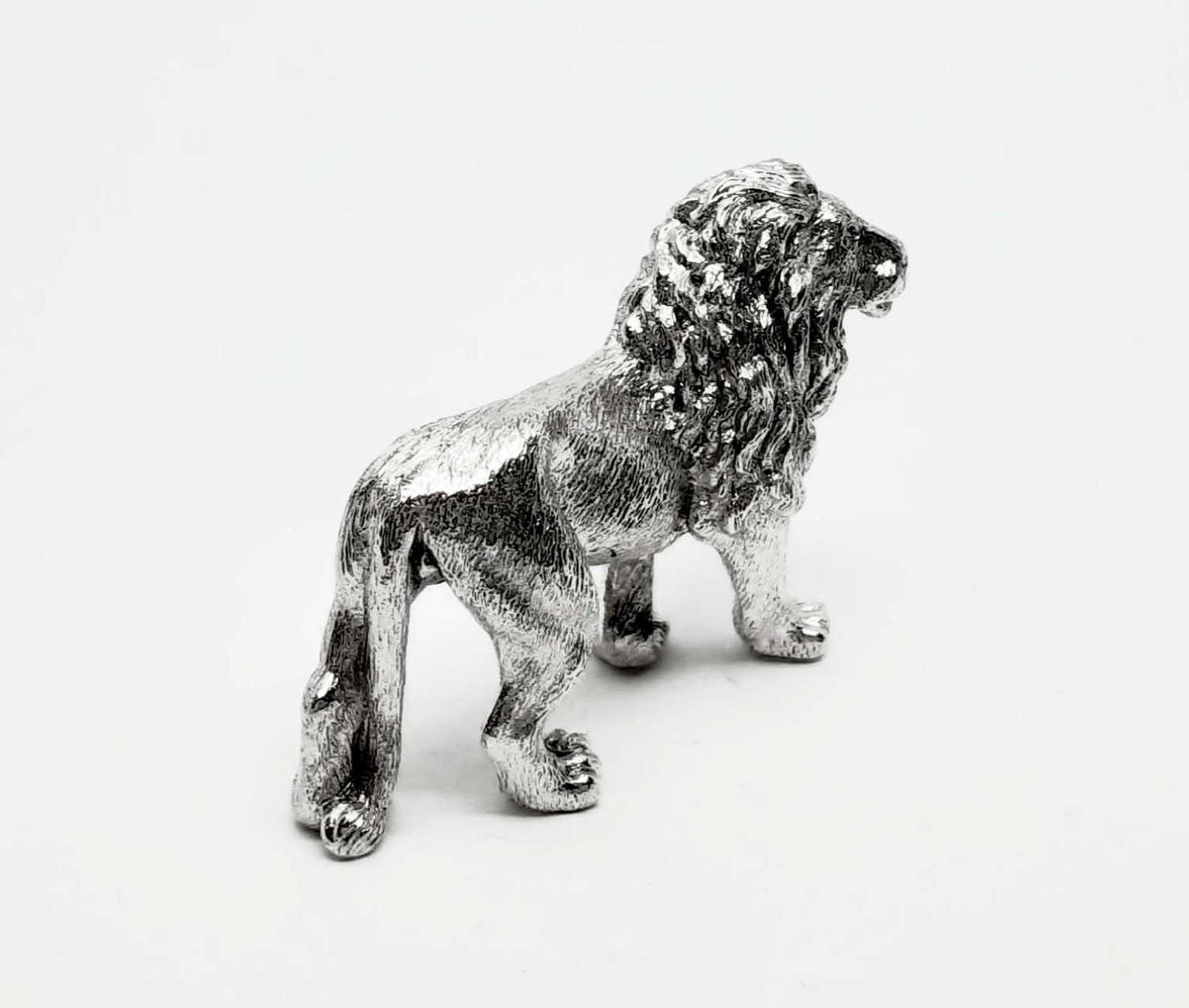 925 Solid Cast Hallmarked Sterling Silver Lion Animal Model | Etsy
