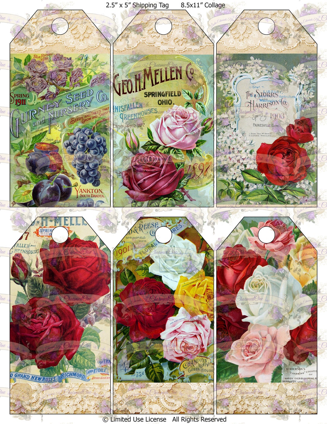 Super Cute Seed Packet Tags! Ready to Print and Assemble! Junk Journals ...